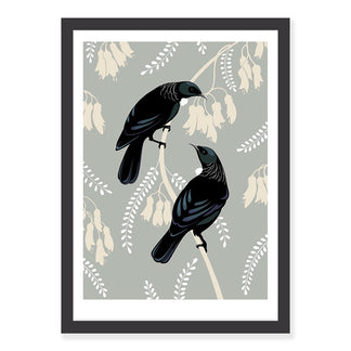 Tui Art Print - NZ artist - Hansby Design