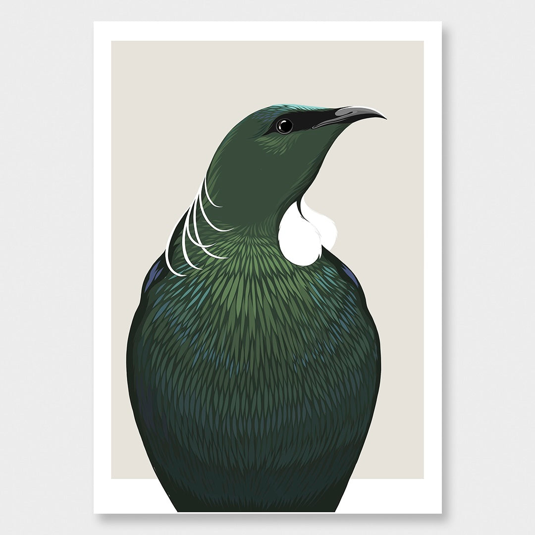 Tui Art Print - NZ artist - Hansby Design