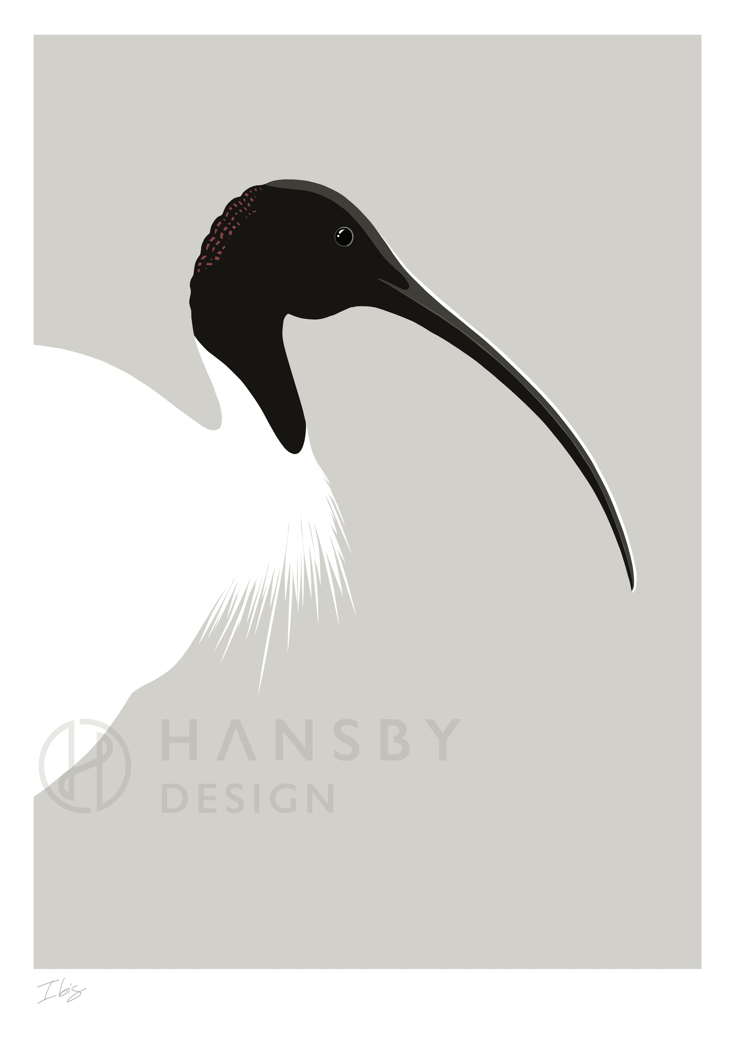 Ibis art print – Hansby Design